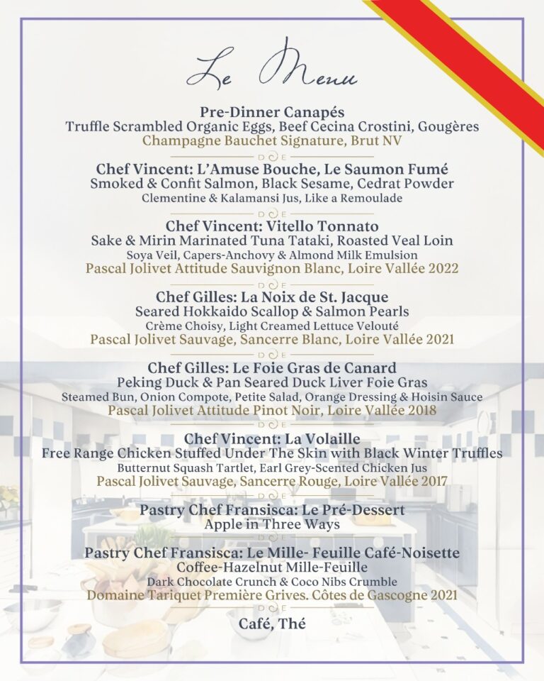 Amuz Gourmet Presents Escoffier Six Hands Chef Collaboration Dinner ...